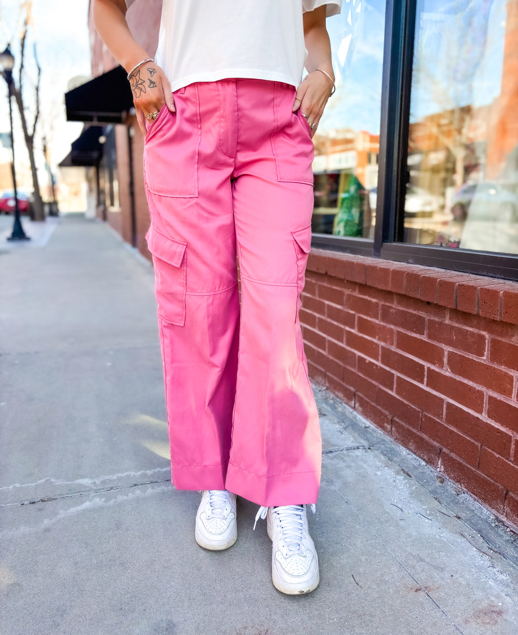 Cairo Cargo Pant - Soft Cherry – Anchora Bella Boutique