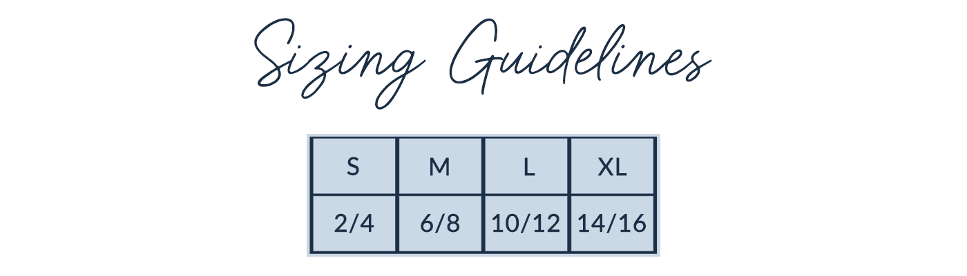 Sizing Guidelines – Anchora Bella Boutique